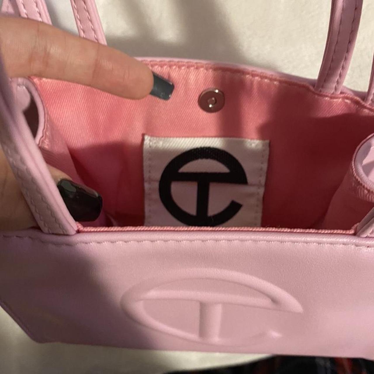 Small bubblegum pink telfar bag Like new, worn only... - Depop