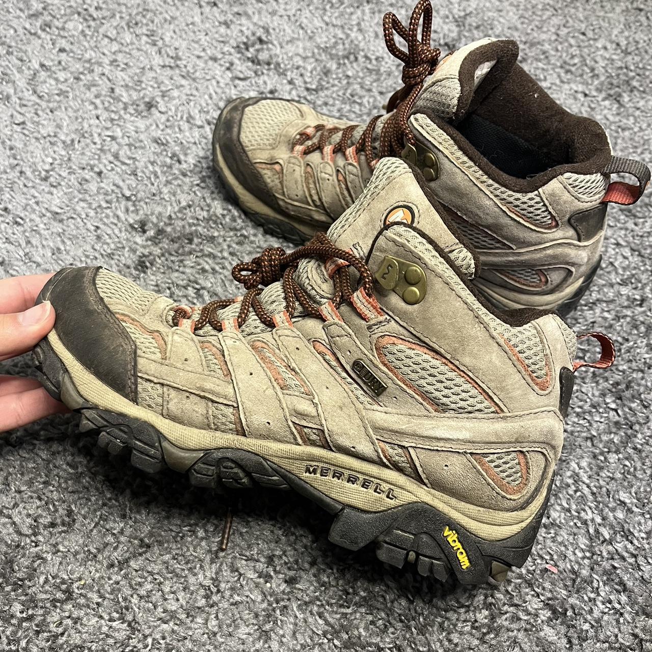 Merrell women’s Moab 3 mid mid waterproof lace up... - Depop