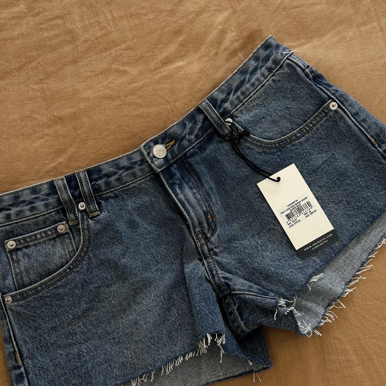 Insight low rise denim shorts Size 8 Brand new,... - Depop