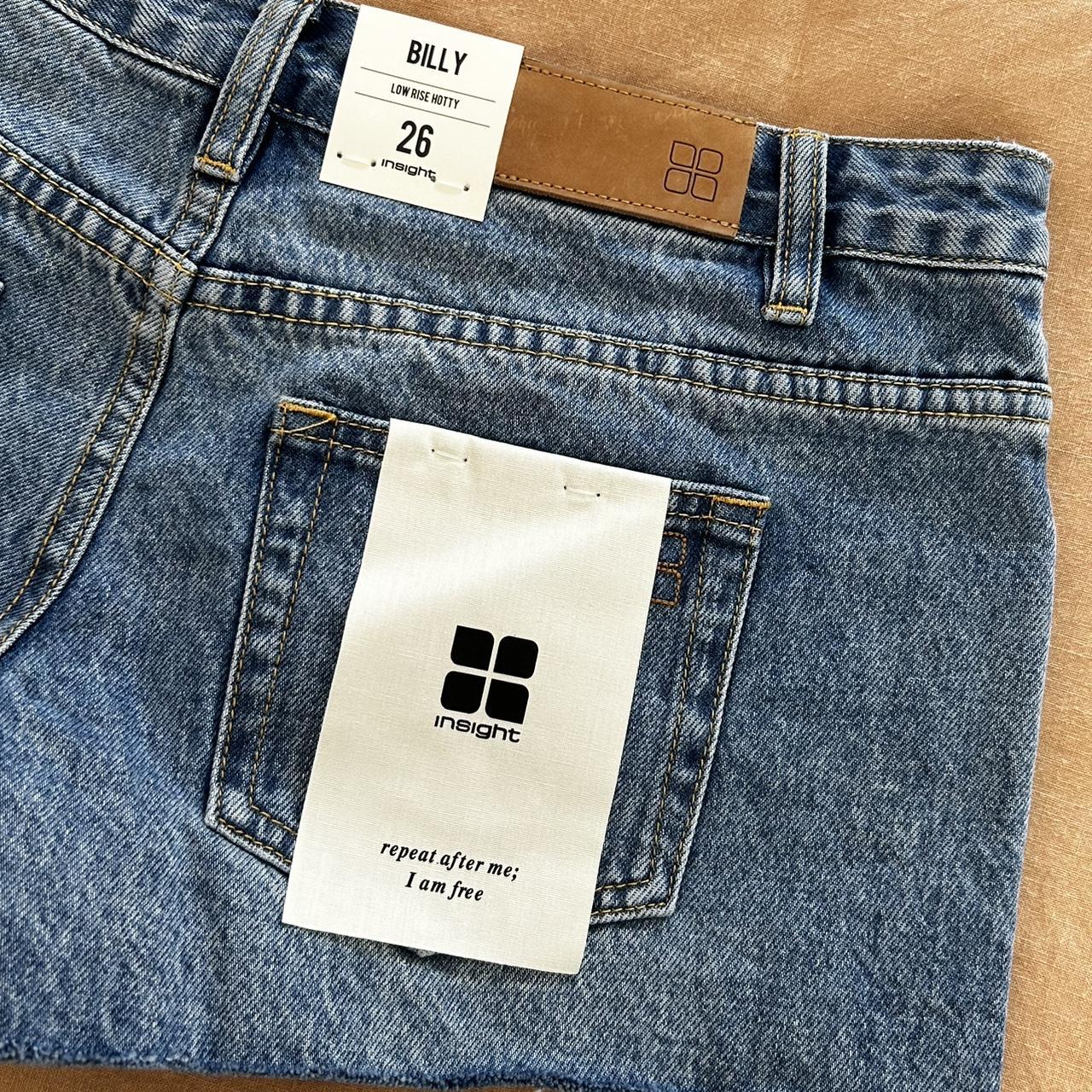 Insight low rise denim shorts Size 8 Brand new,... - Depop