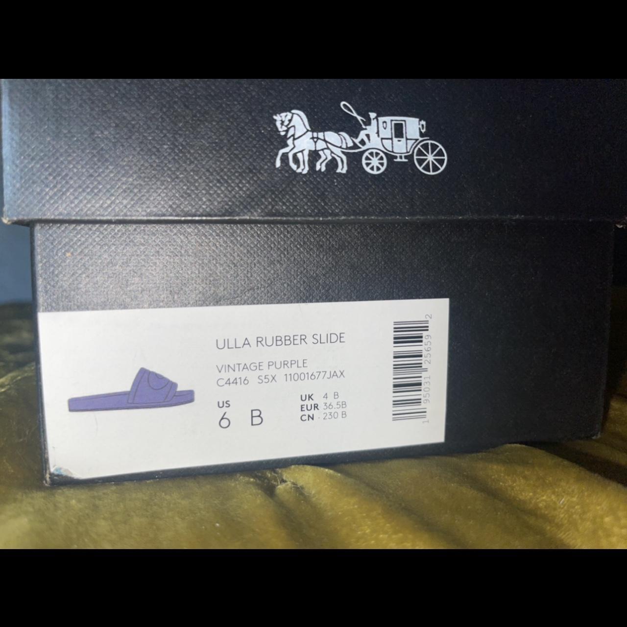 Ulla Vintage Purple COACH slide Rubber Upper and... - Depop