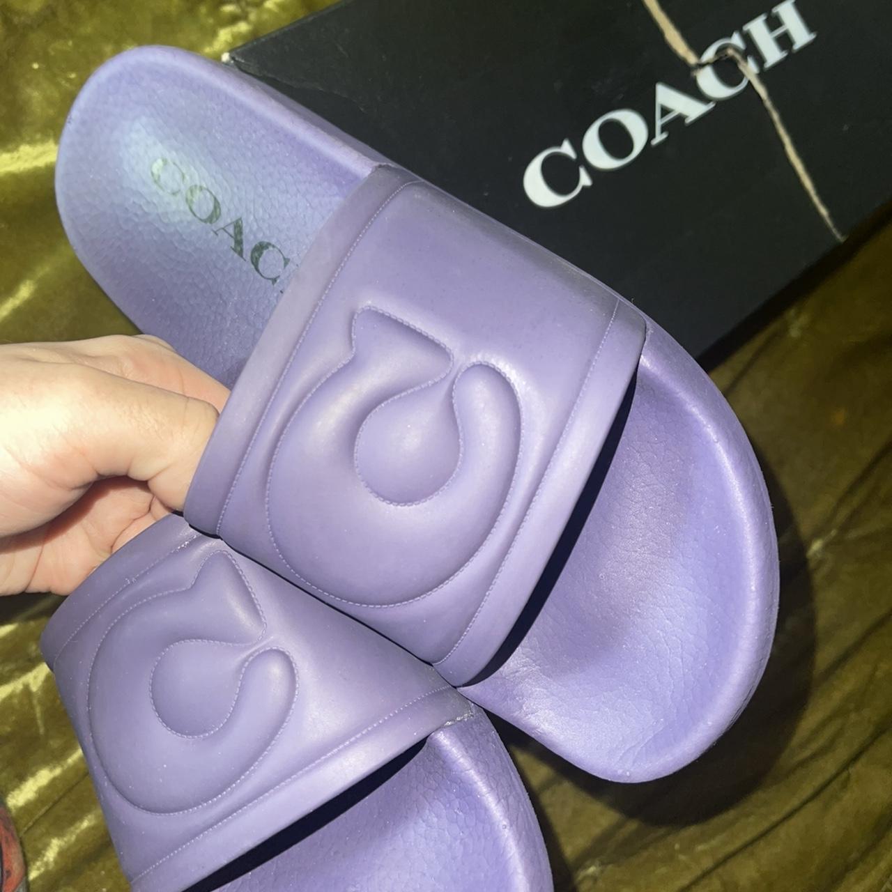 Ulla Vintage Purple COACH slide Rubber Upper and... - Depop