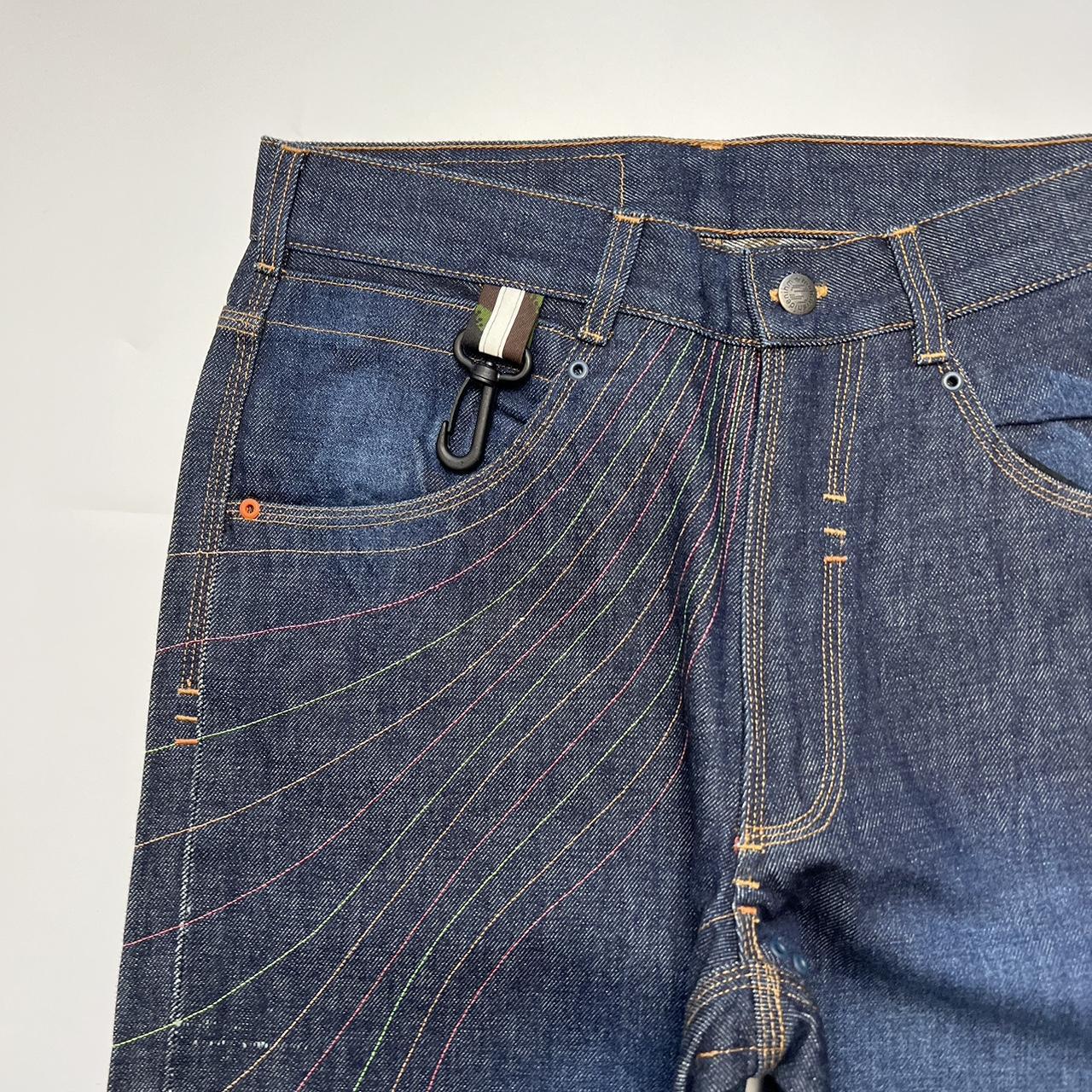 Maharishi Embroidered Denim Jeans Dark wash with... - Depop