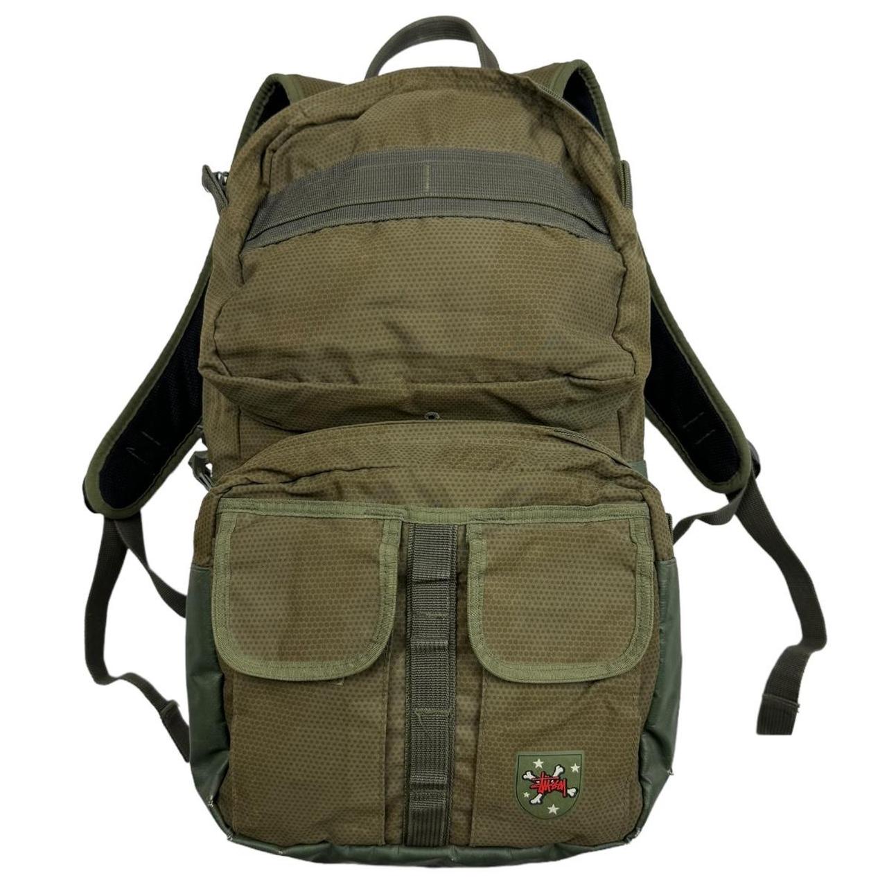 Vintage Stussy Backpack Insane piece, khaki... - Depop