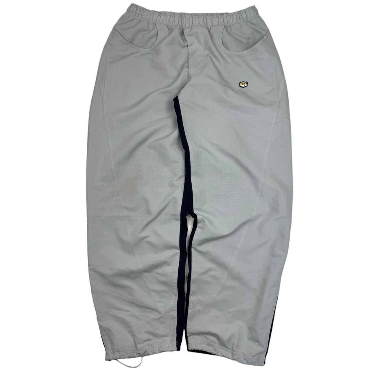 Nike TN Track Pants Grey/Blue, sick baggy... - Depop