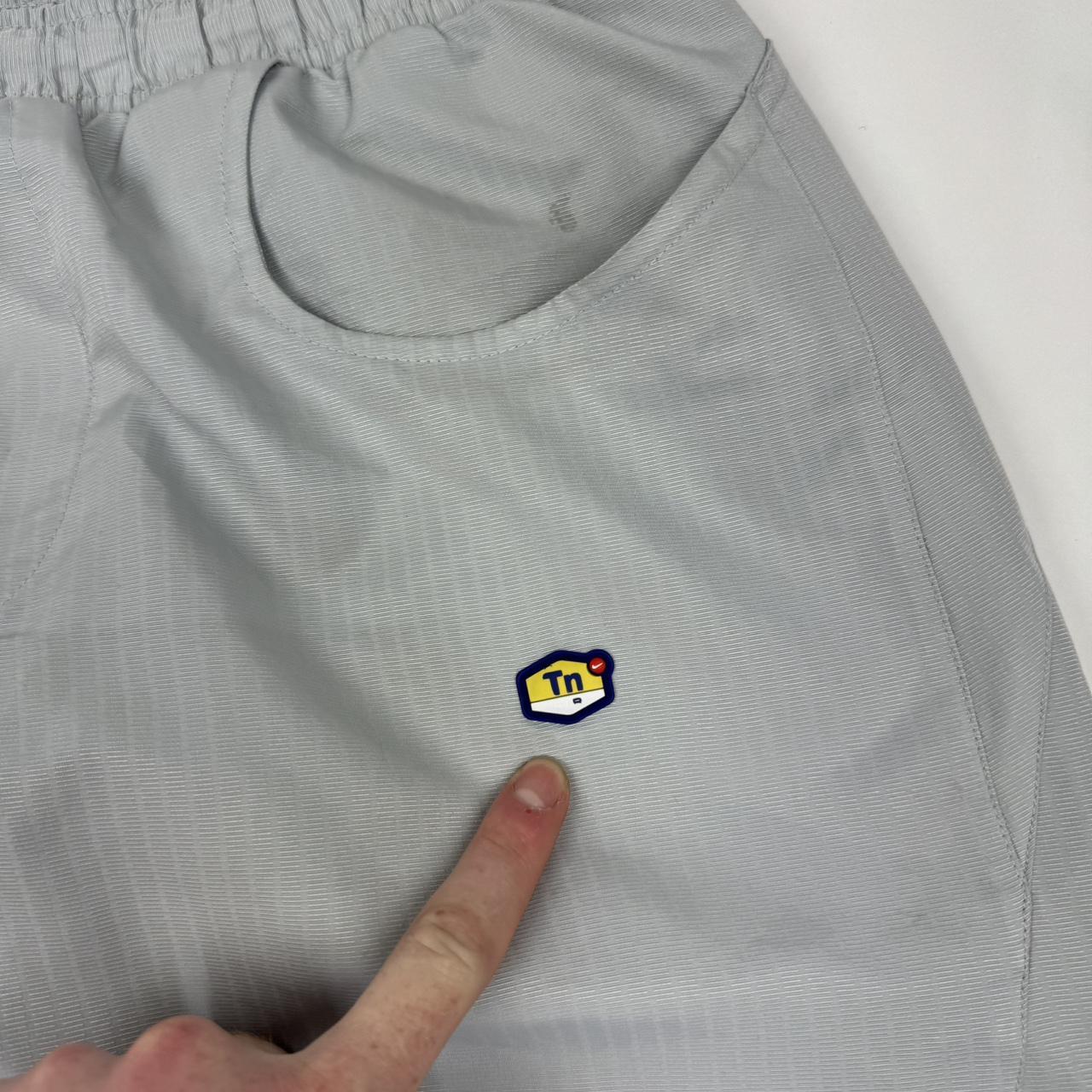 Nike TN Track Pants Grey/Blue, sick baggy... - Depop