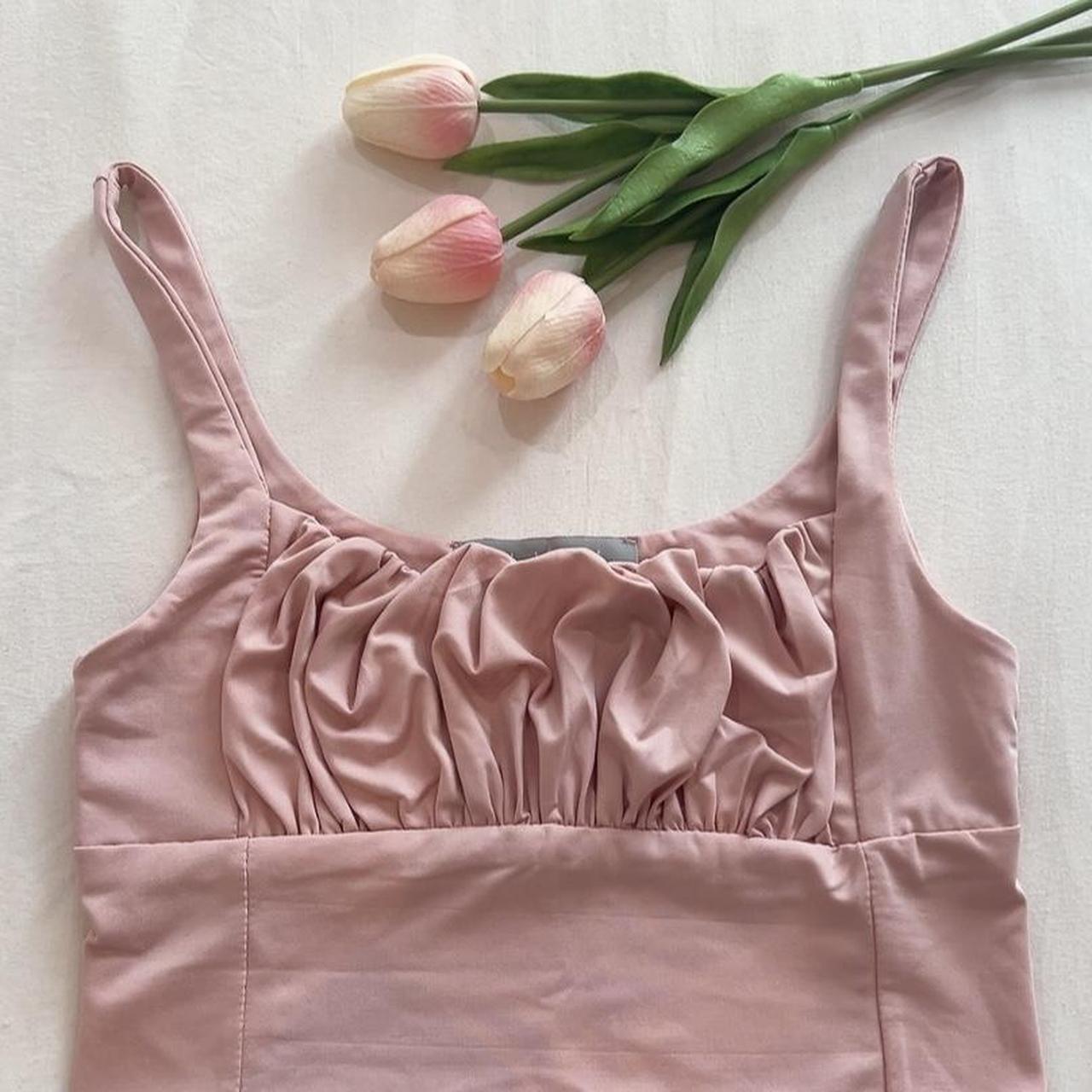 light pink crop top, never worn before, (prop not... - Depop