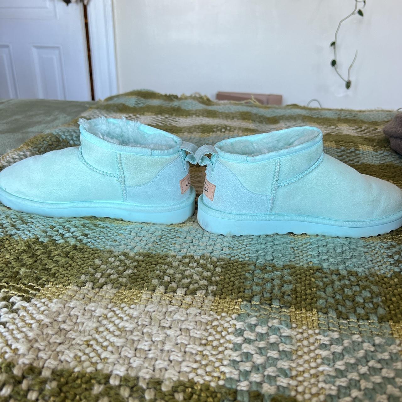 Light Blue Ultra Mini Ugg Boots slight signs of wear... - Depop