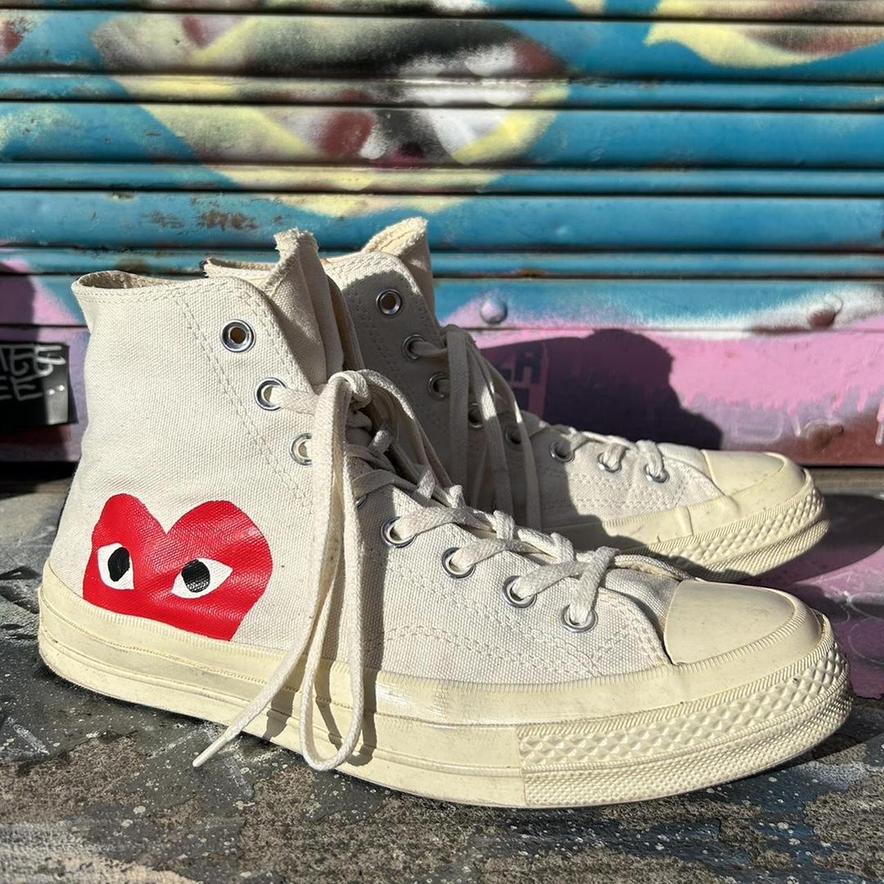Converse X CDG high top converse Size : men’s... - Depop