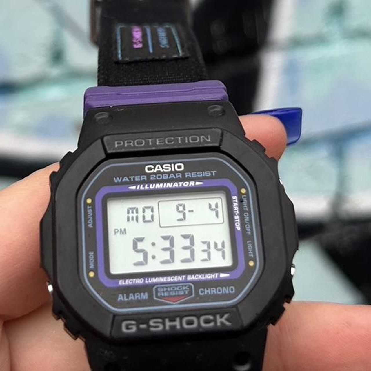 Casio G Shock chunky watch DW-5600THS - buckle... - Depop