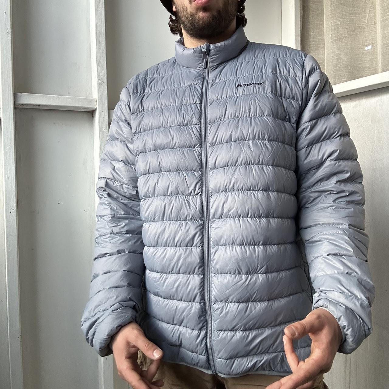 Macpac muted blue puffer jacket - men’s 3XL - cosy,... - Depop