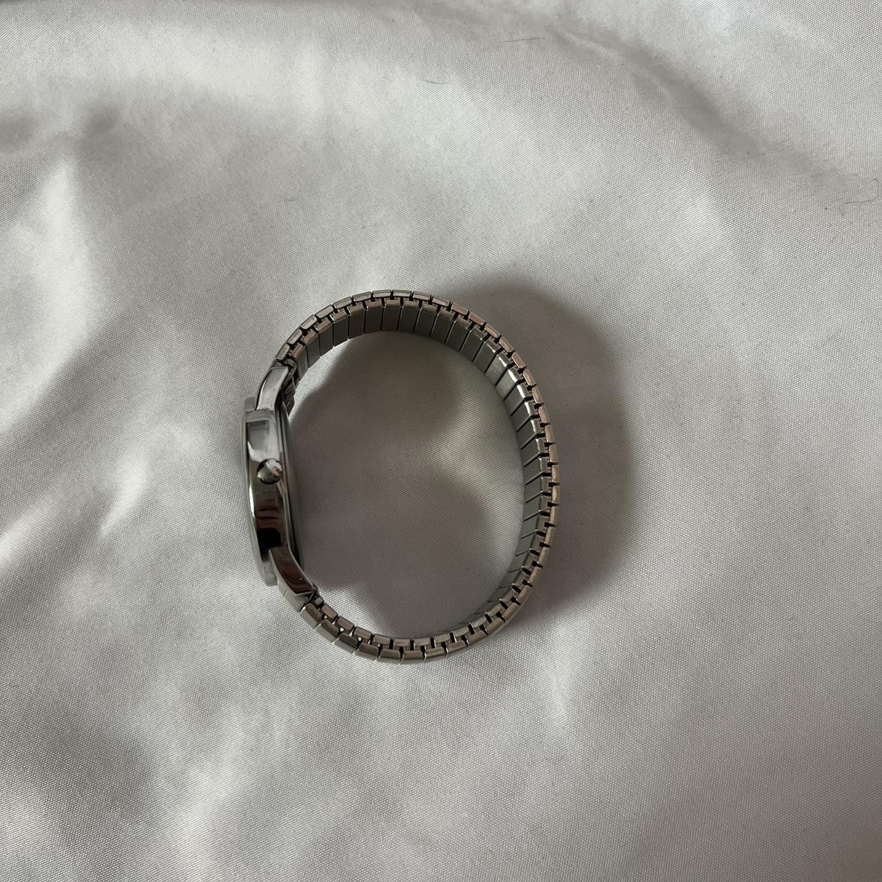 Stainless steel silver WR 30 M Stretchy Timex Watch... - Depop