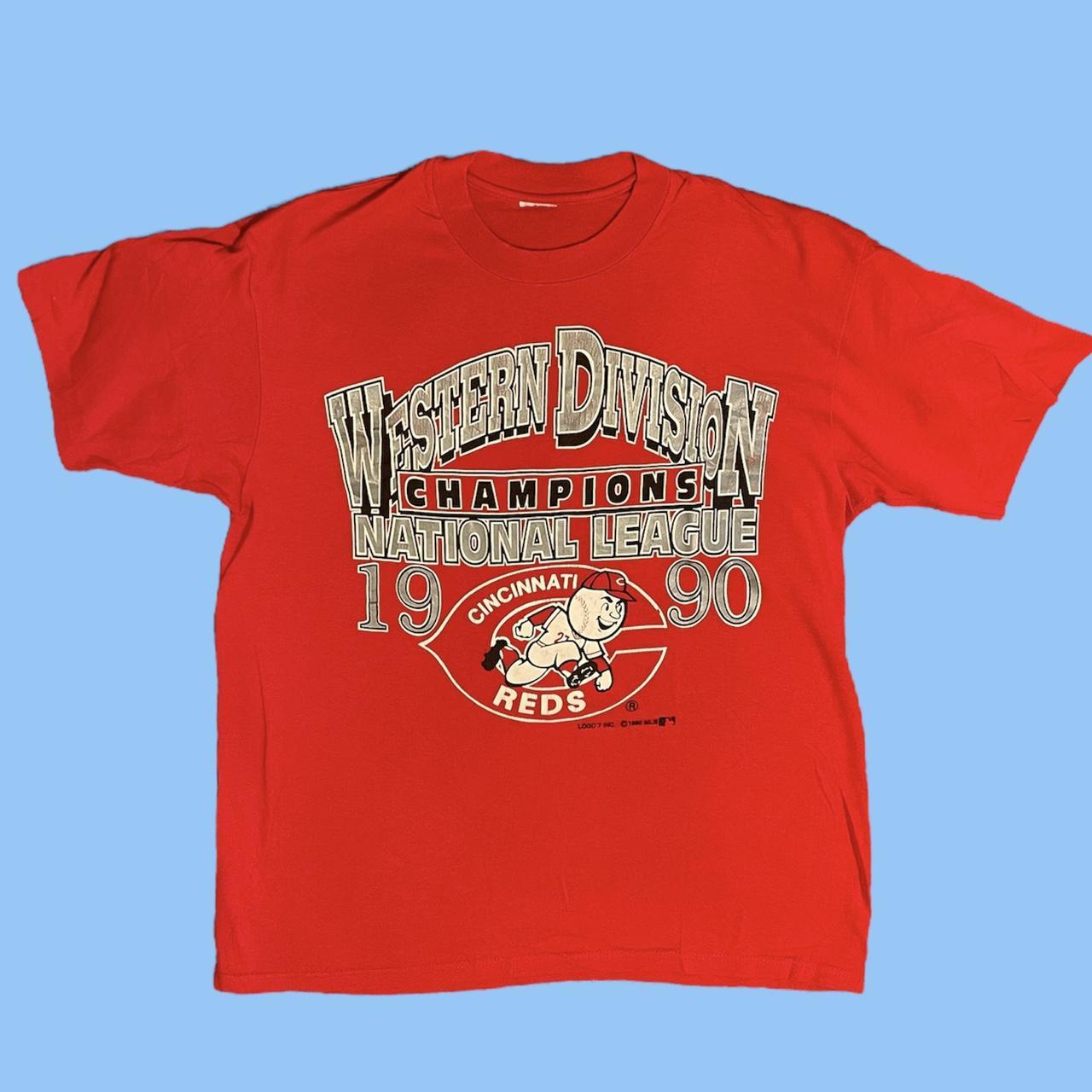 Vintage MLB Baseball Cincinnati Reds T Shirt Full... - Depop