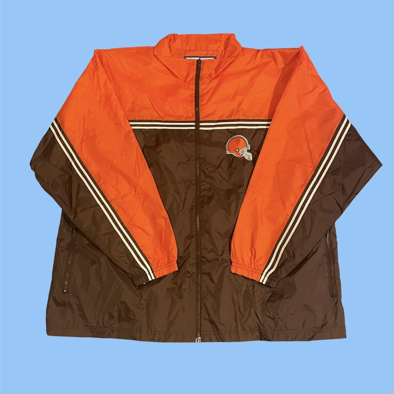 NFL Men's Orange and Brown Jacket | Depop