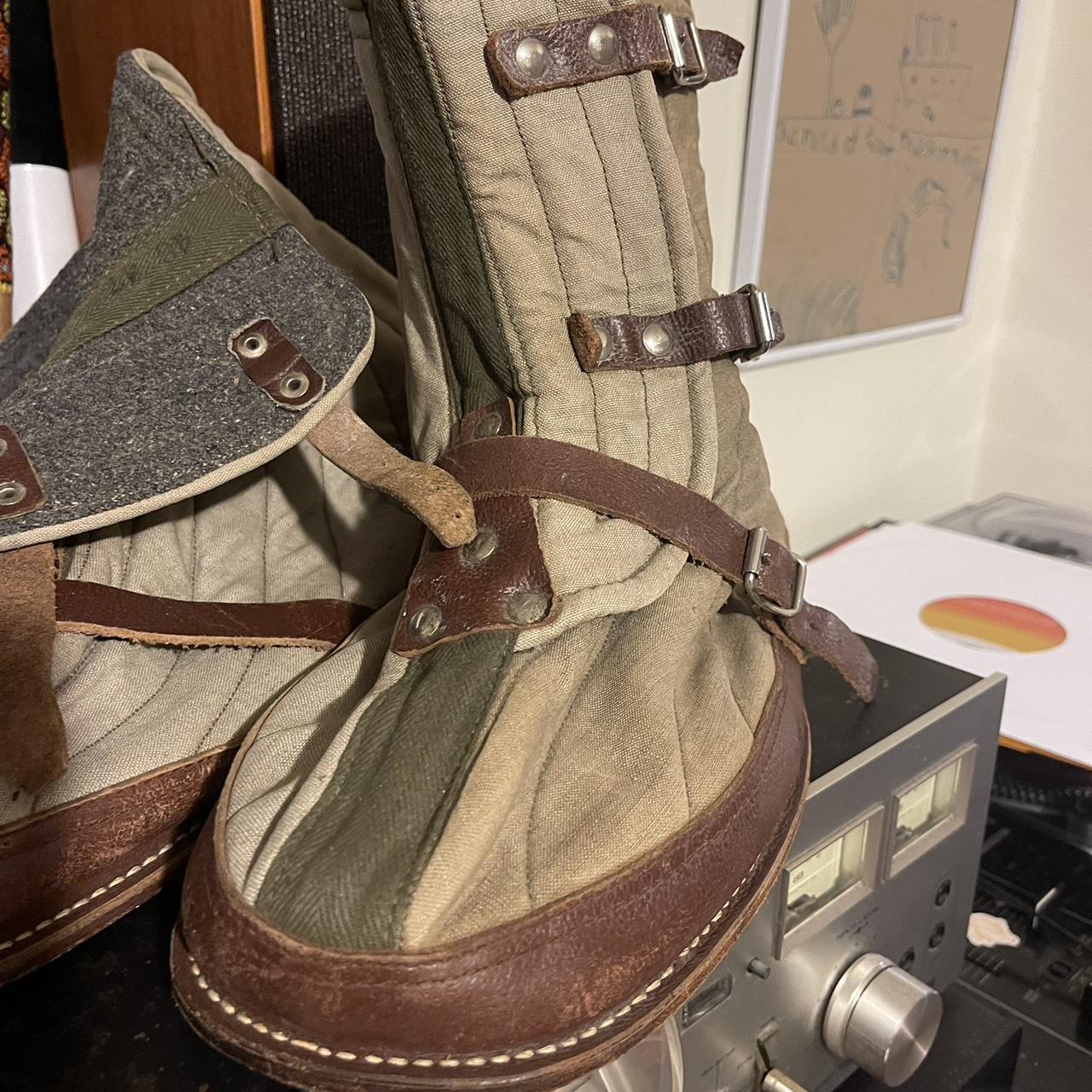 Swedish Military Green Snow Over Shoes Boots Buckles... - Depop