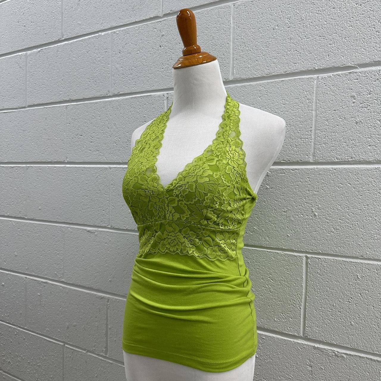 Vintage Y2K Sirens Floral Laced Knit Backless Top... - Depop