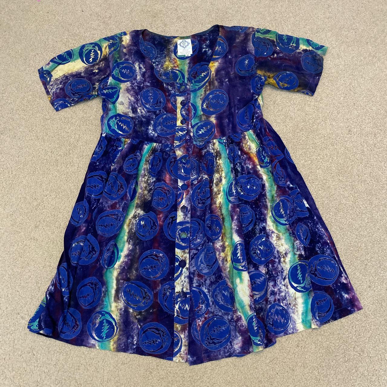 Vintage Rare Grateful Dead Steely Head Hippie Tie... - Depop