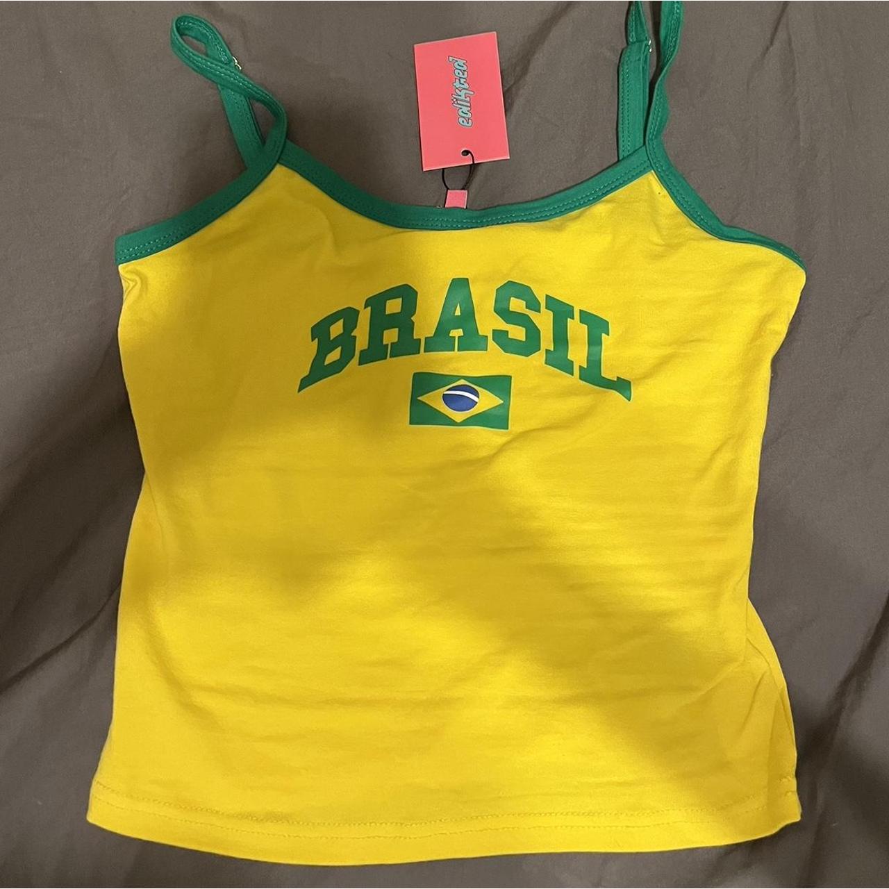Brasil tank top🇧🇷🇧🇷 Retails for $34 :)) tags still on... - Depop