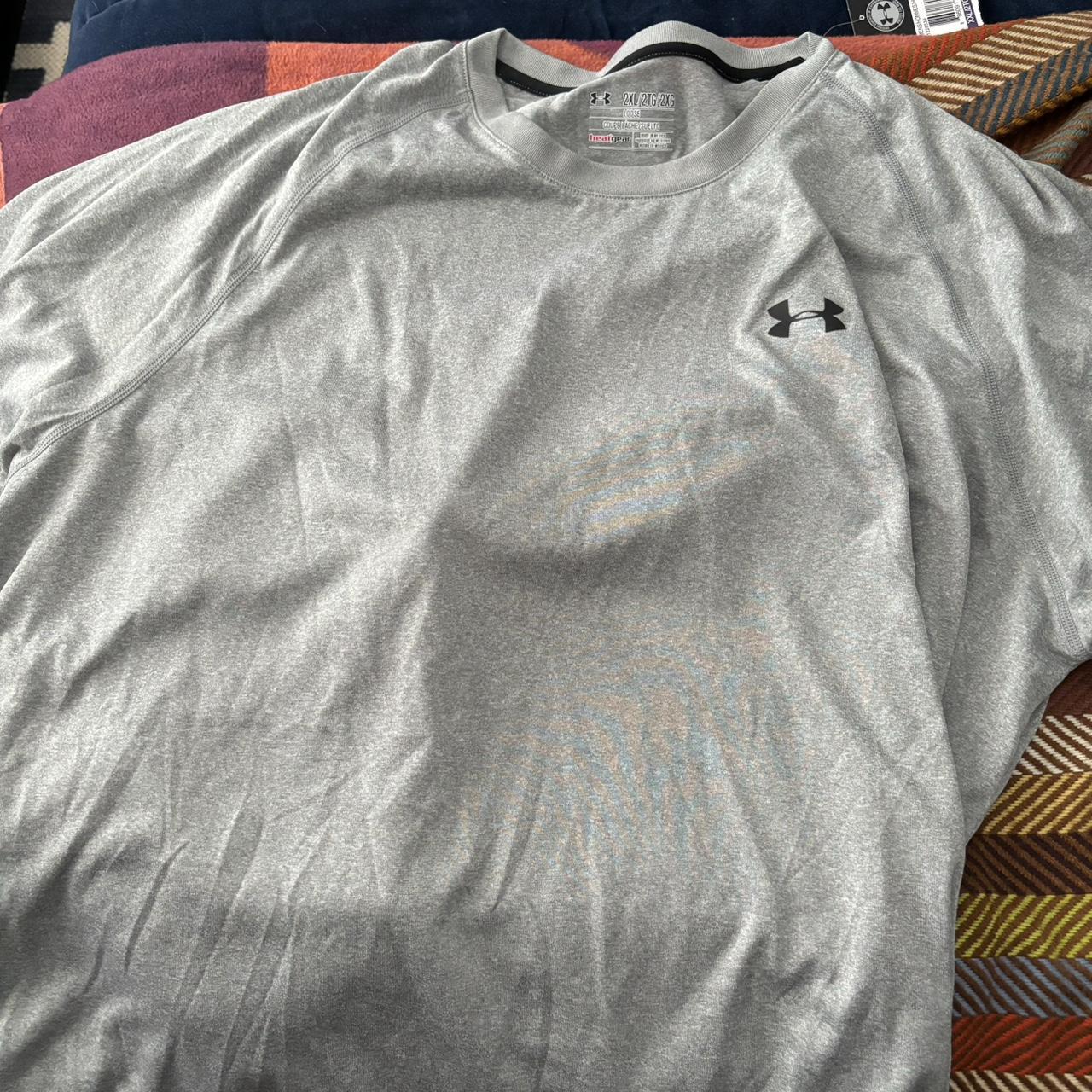 under armour grey dri fit never... - Depop