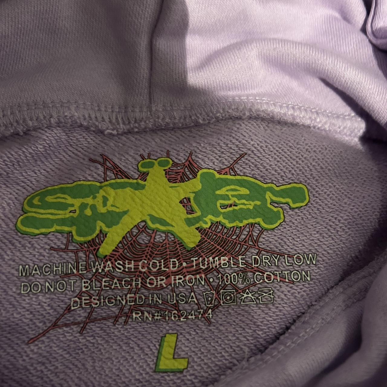 Brand new açai Sp5der hoodie - Depop