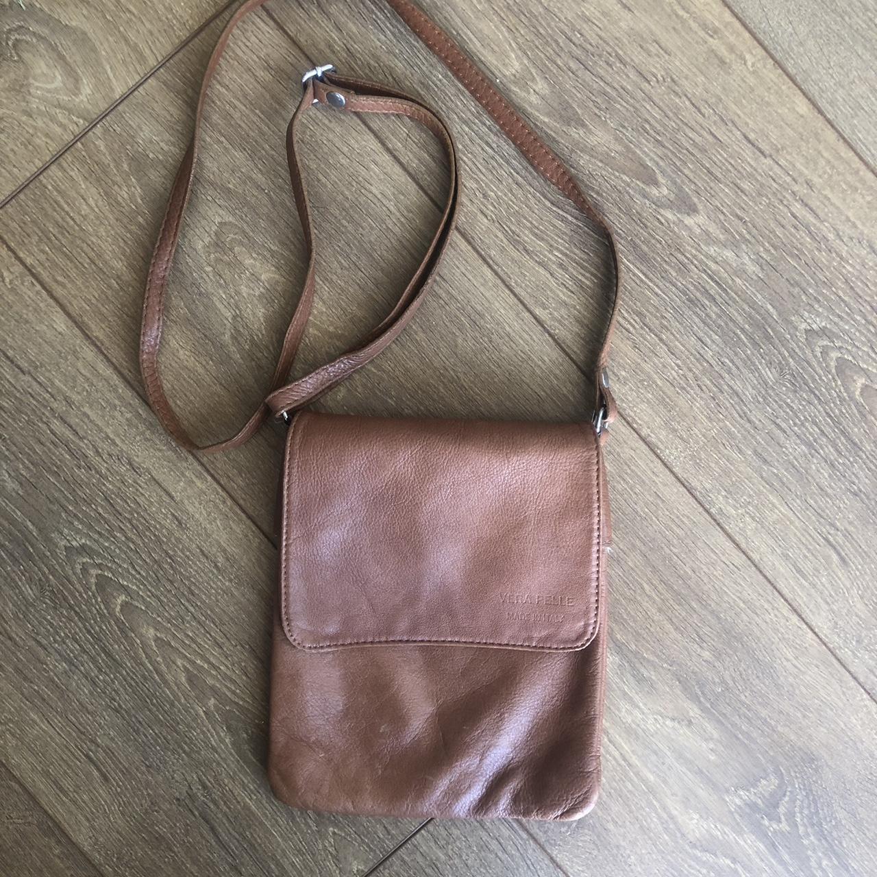 Vera Pelle soft leather shoulder bag. Made in Italy.... - Depop