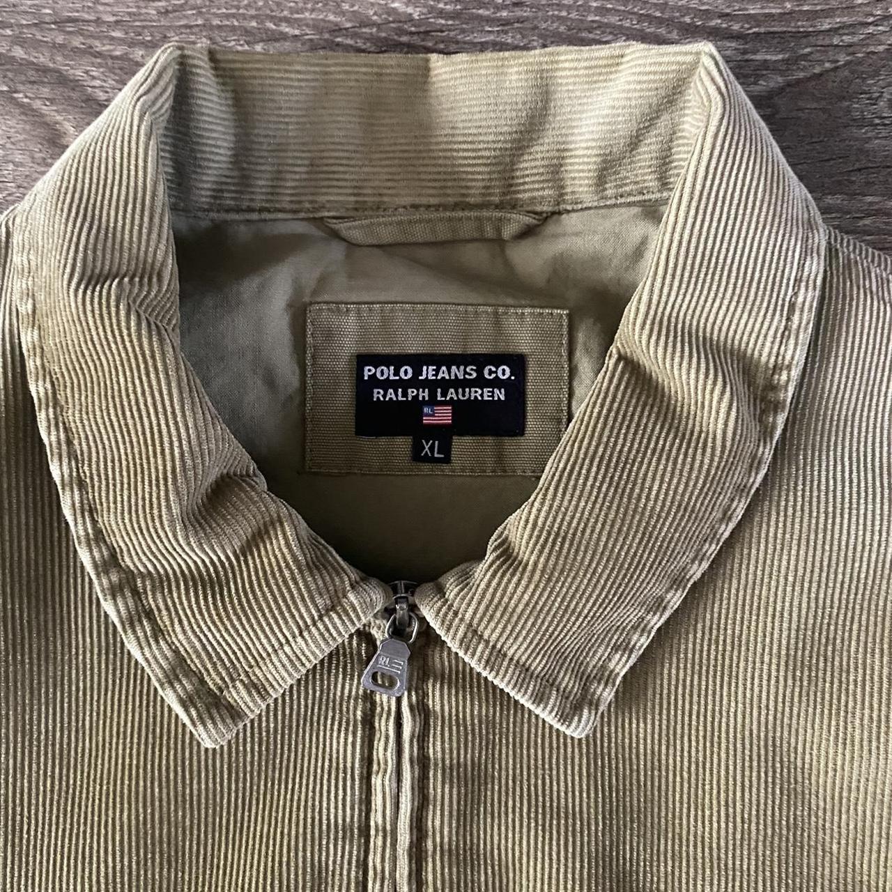 Vintage Ralph Lauren corduroy jacket in tan colour.... - Depop