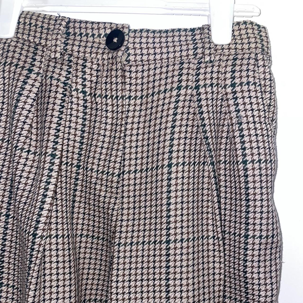 Checkered / dog tooth pattern trousers UK10 Worn... - Depop