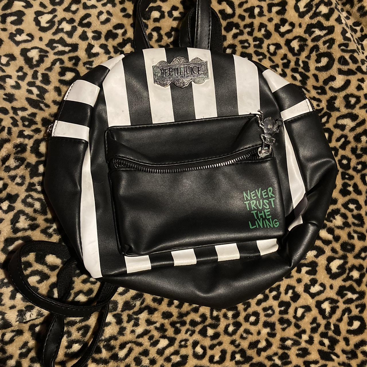 beetlejuice small bag/backpack from Hot topic •few... - Depop