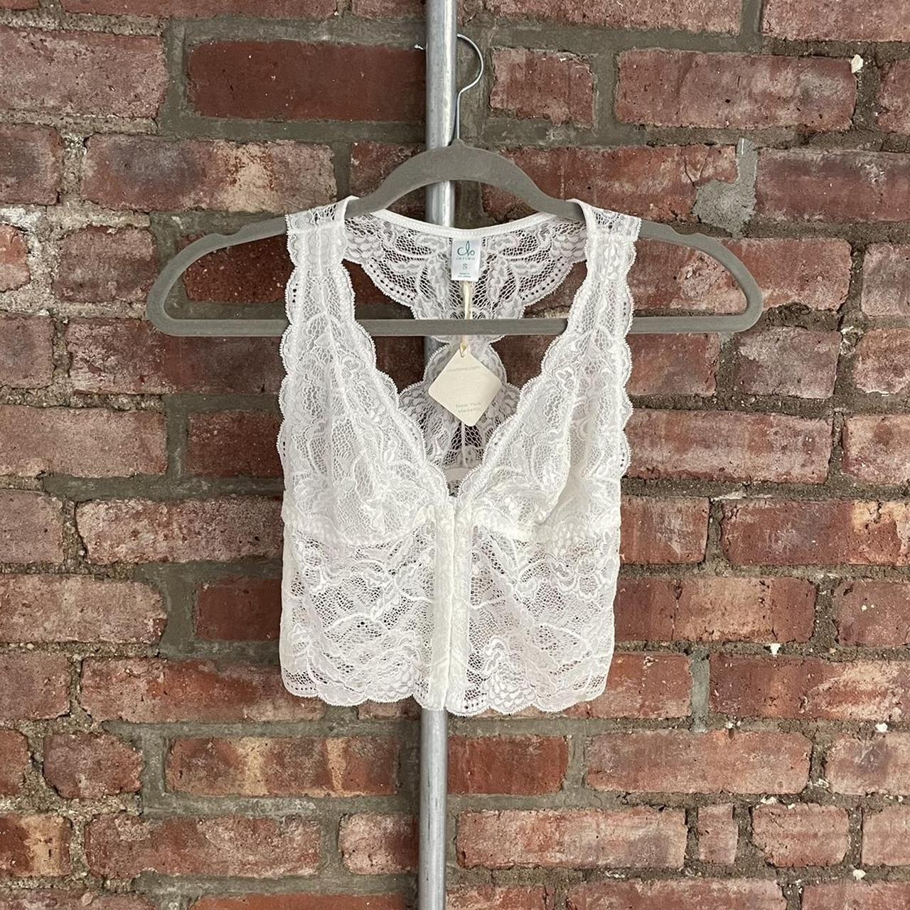White Clasp Bra Top Colombian lace, made in... | Depop