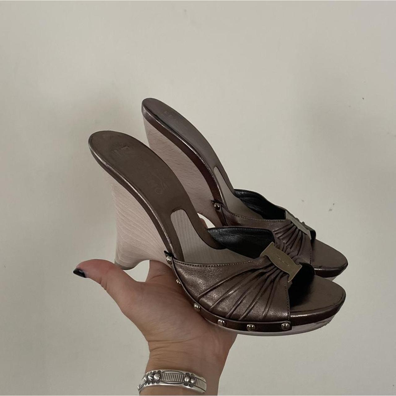 MCM Ferragamo Block Wedge Heels Beautiful ferragamo... - Depop