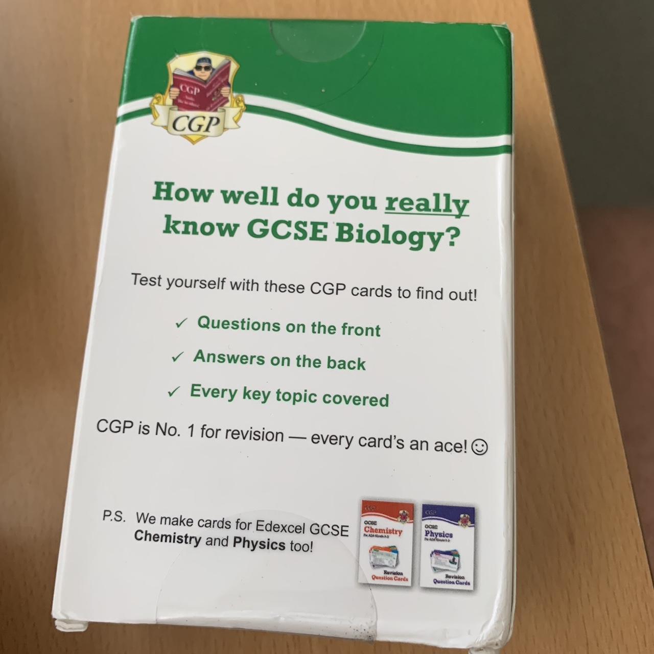 CGP gcse biology Flashcards , good condition. - Depop
