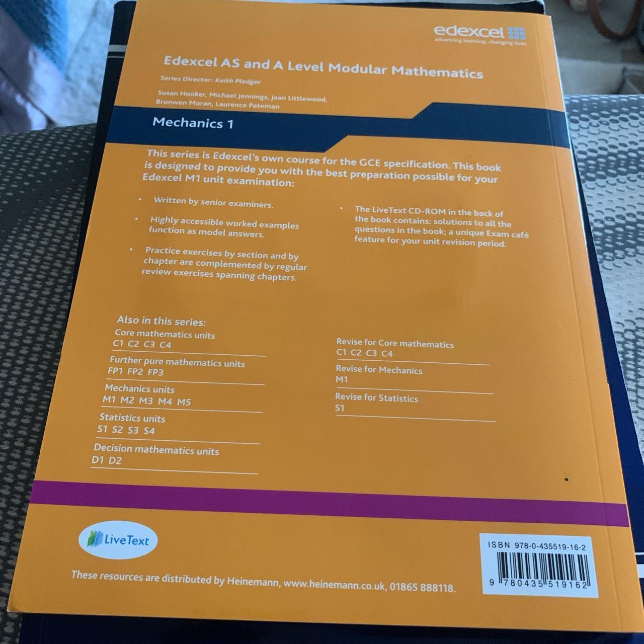 Edexcel year 1 a level maths mechanics 1 (m1).... - Depop