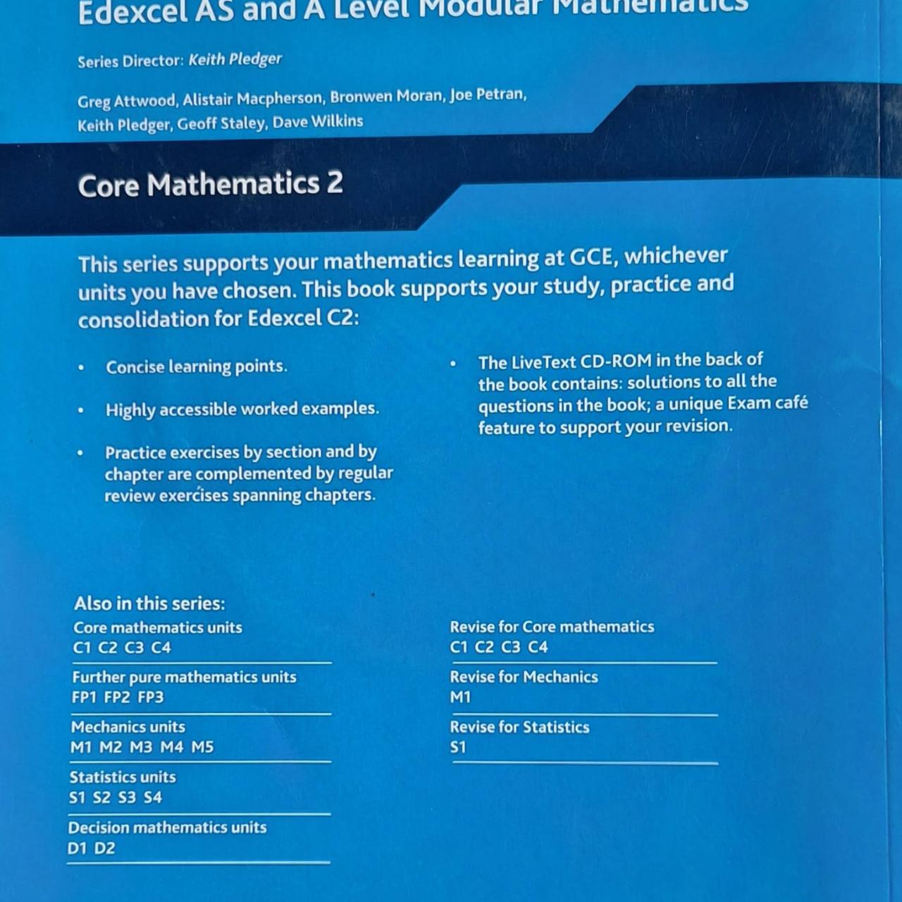 Core Mathematics 2 Edexcel AS and A Level Modular... - Depop