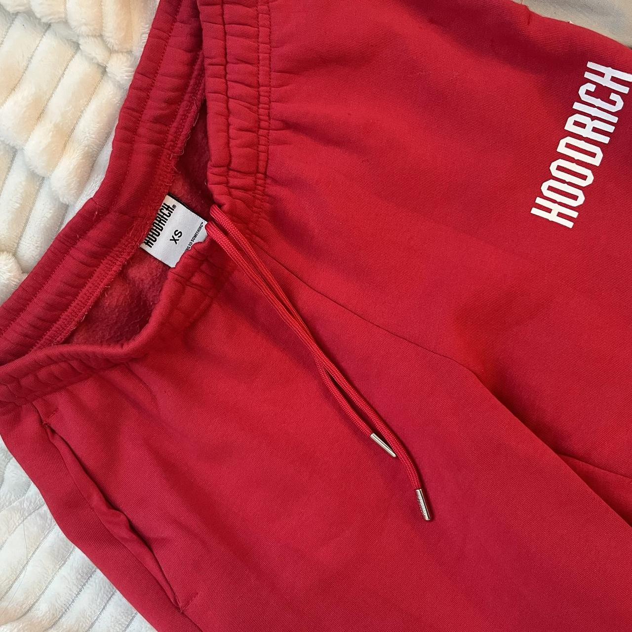 Red Hoodrich trackies, super comfy #red #tracksuit... - Depop