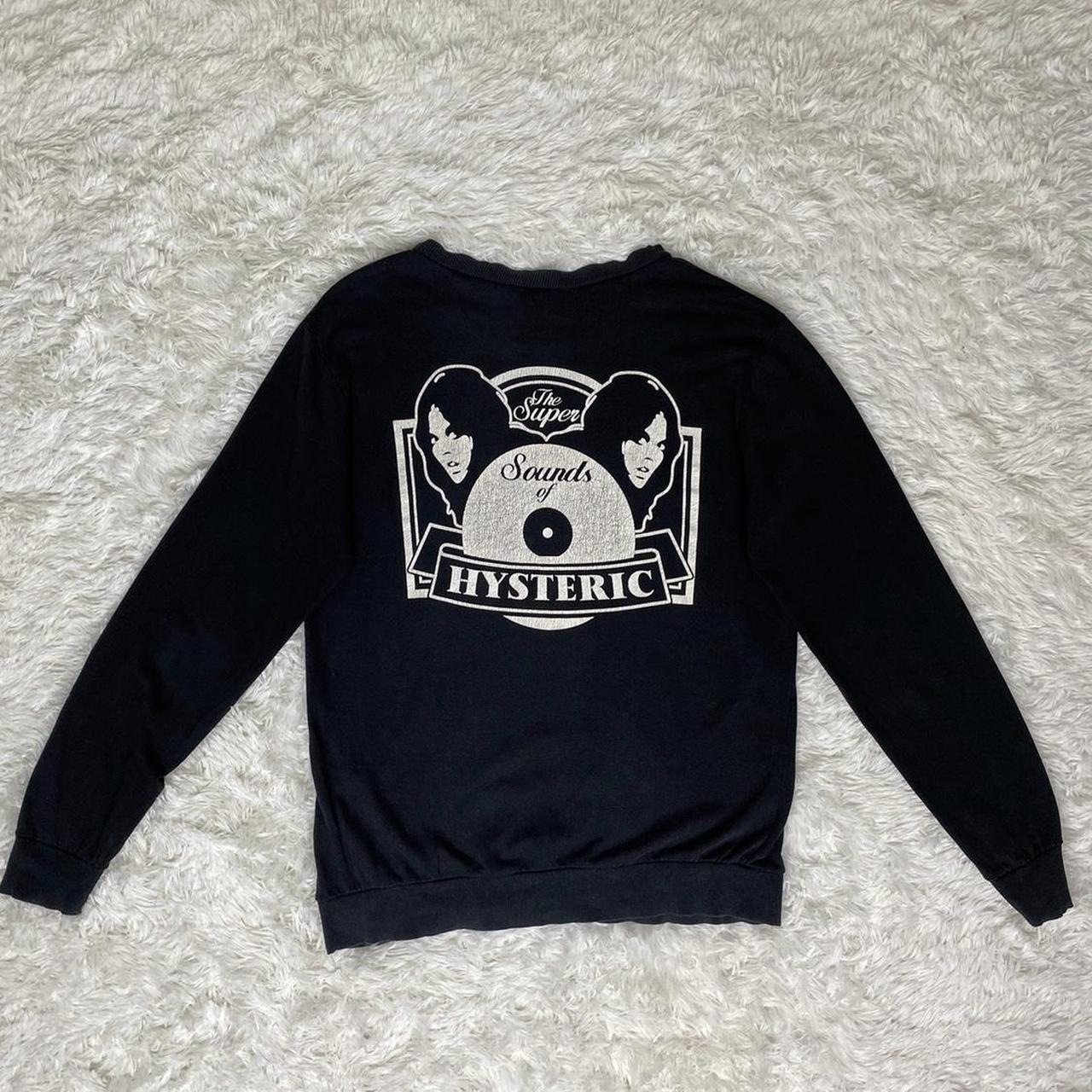 HYSTERIC GLAMOUR BIG LOGO SWEATSHIRT VINTAGE CHEST... - Depop