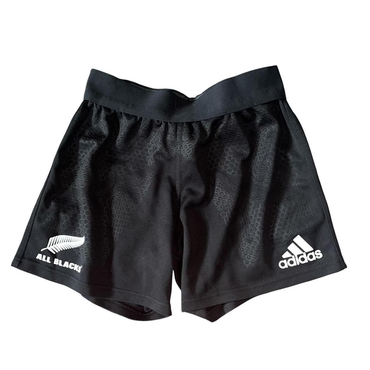Black Adidas All Blacks rugby shorts #rugby... | Depop