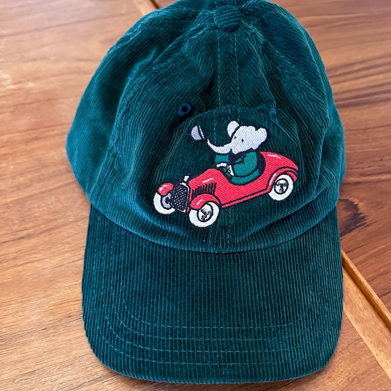 Green corduroy hat from Rowing Blazers with Babar... - Depop