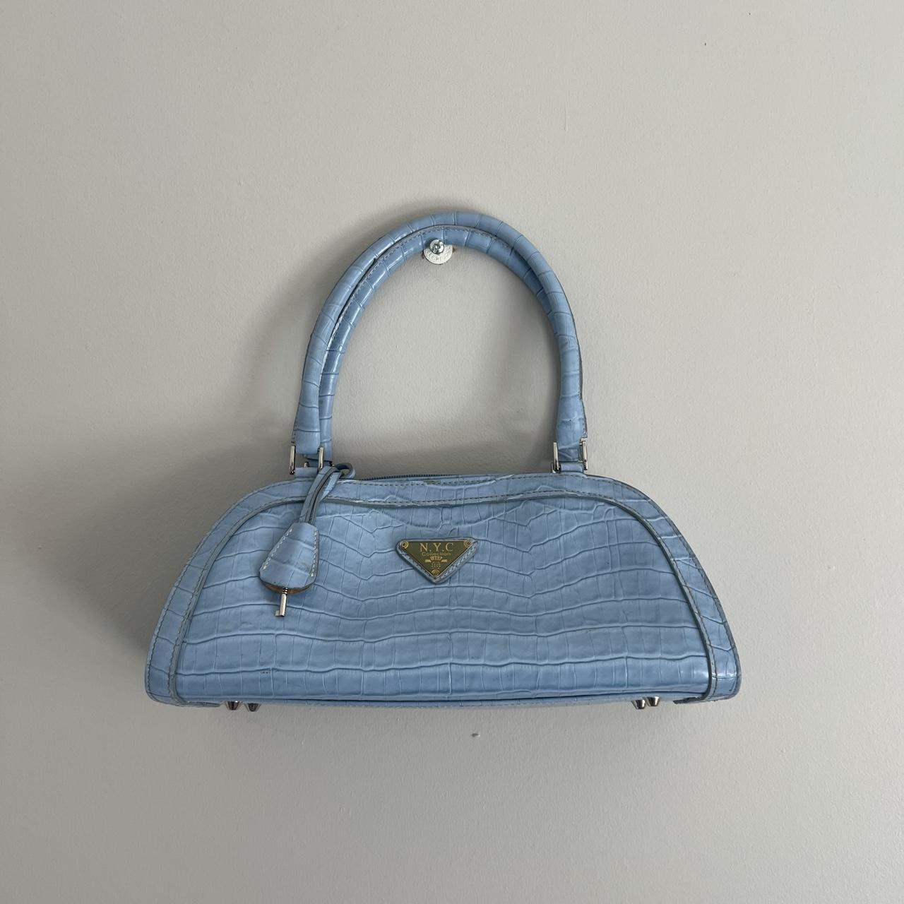 Blue Y2K NYC Collection Shoulder Bag #y2k #purse... - Depop