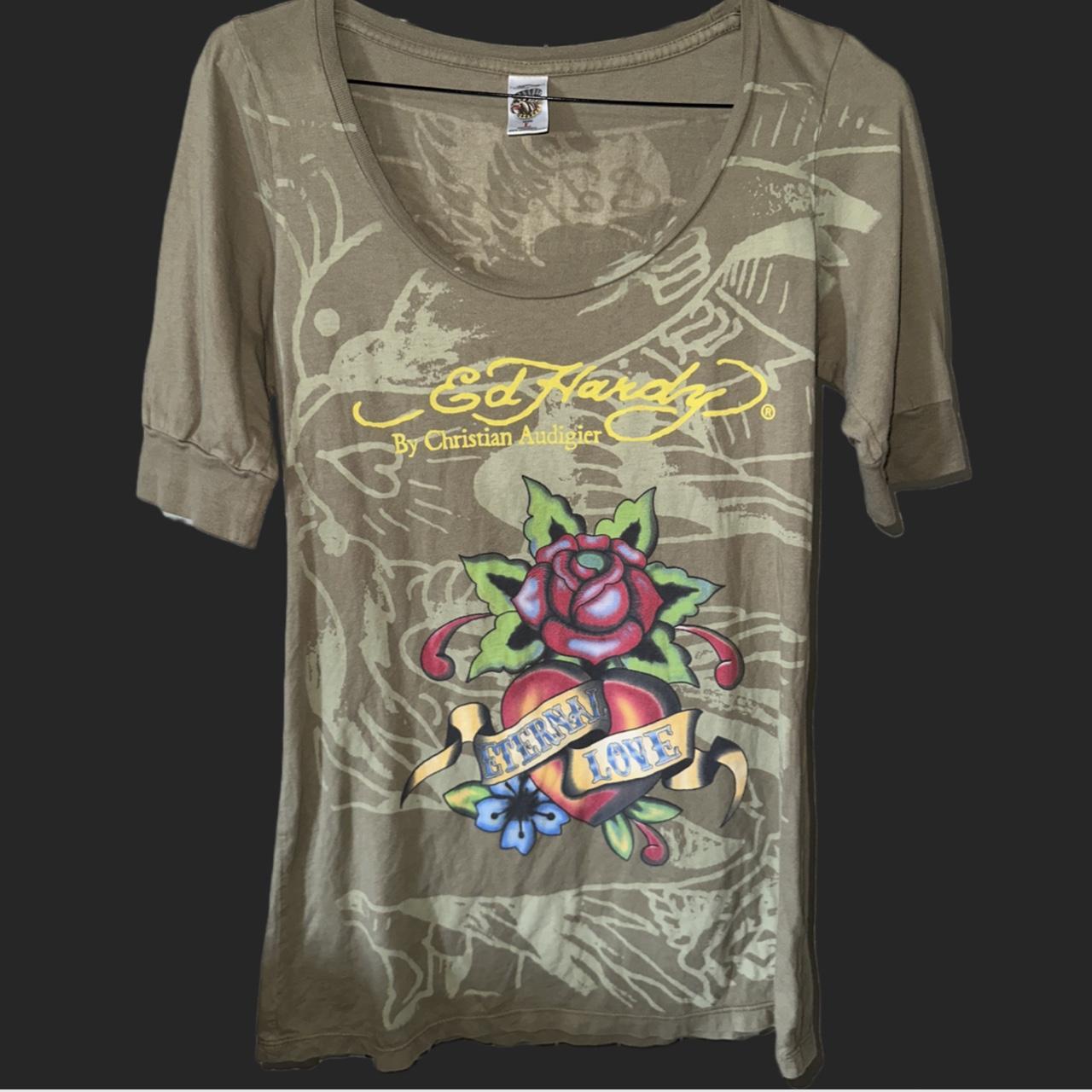 Ed Hardy Dress women’s size large great condition!... - Depop