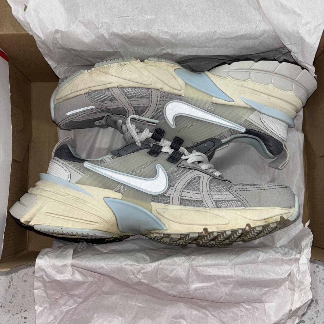 Nike V2K sneakers in blue grey and white | Depop