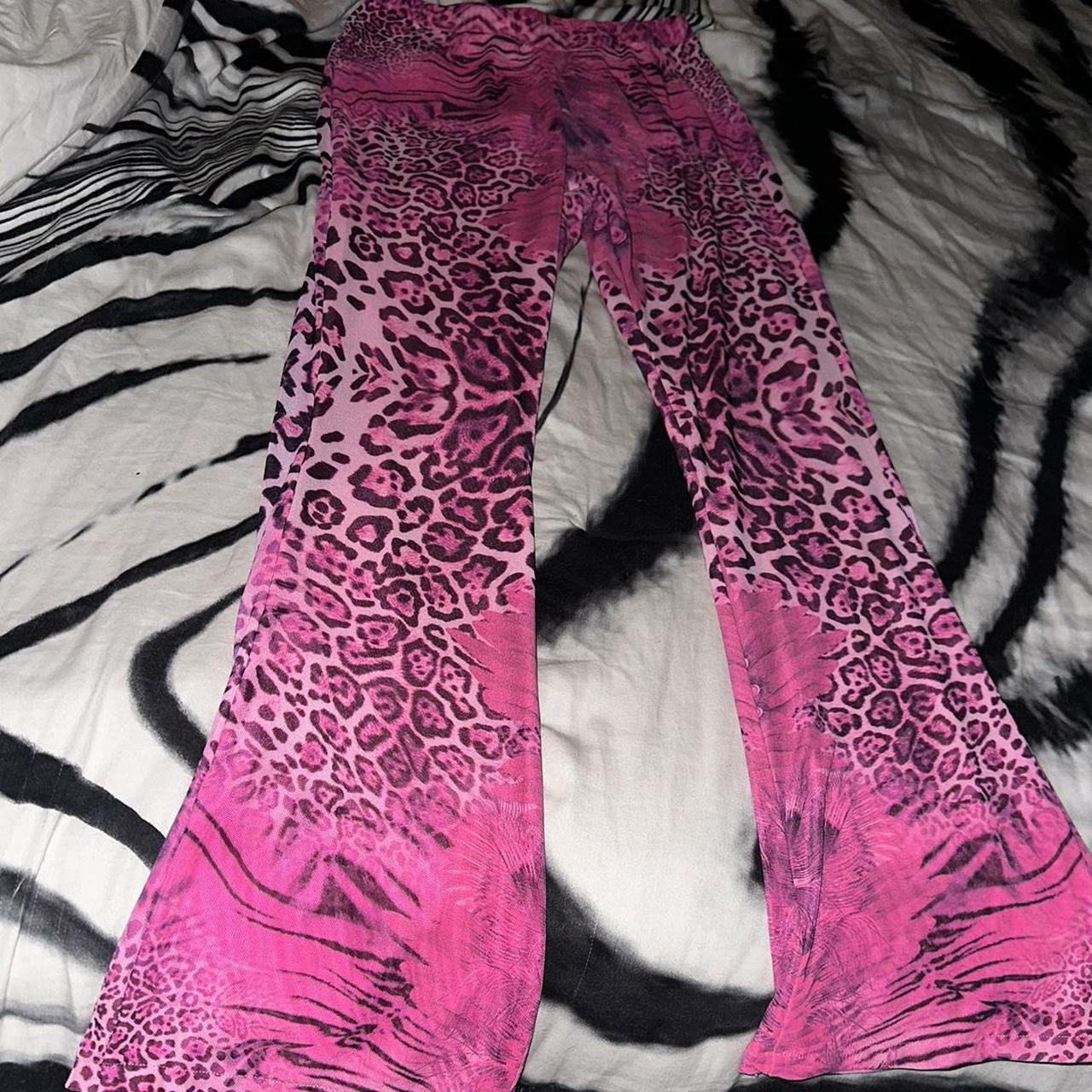 Tigermist worn once trippy leopard pants 💖💖💖🐆 size... - Depop
