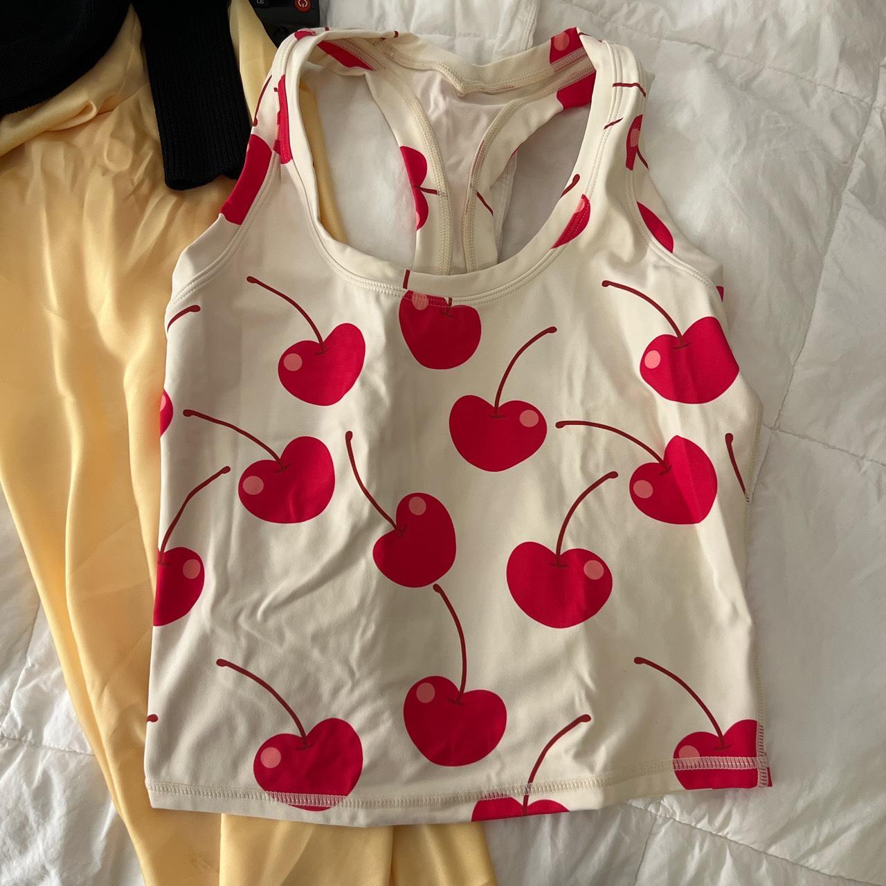 Muses only cherry workout top Size s I’m a 34 C... - Depop