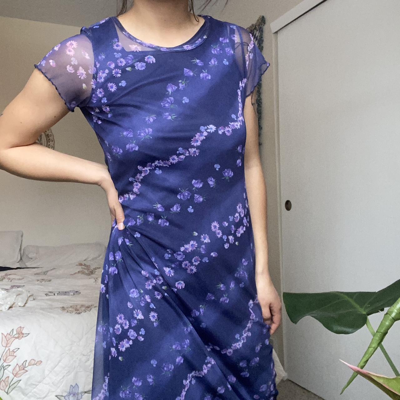 the most amazing true y2k layered mesh dress from... - Depop