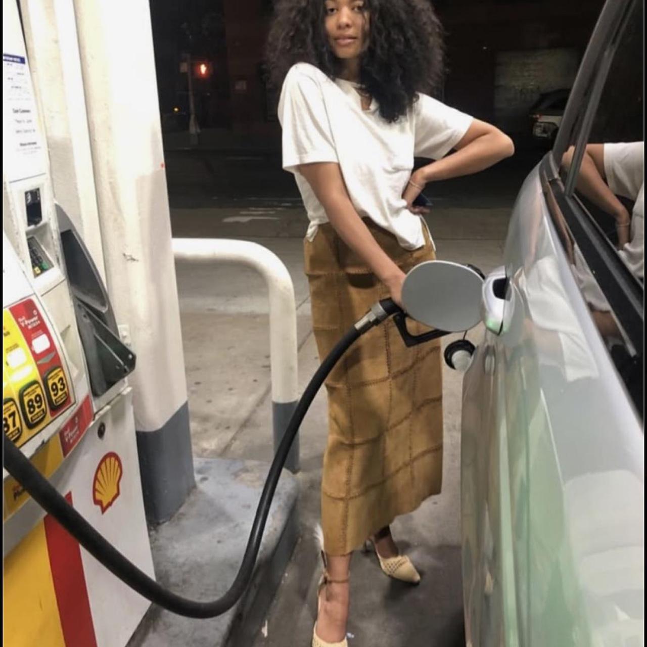 Vintage 1990s Margaret Godfrey Tan Genuine Suede... | Depop