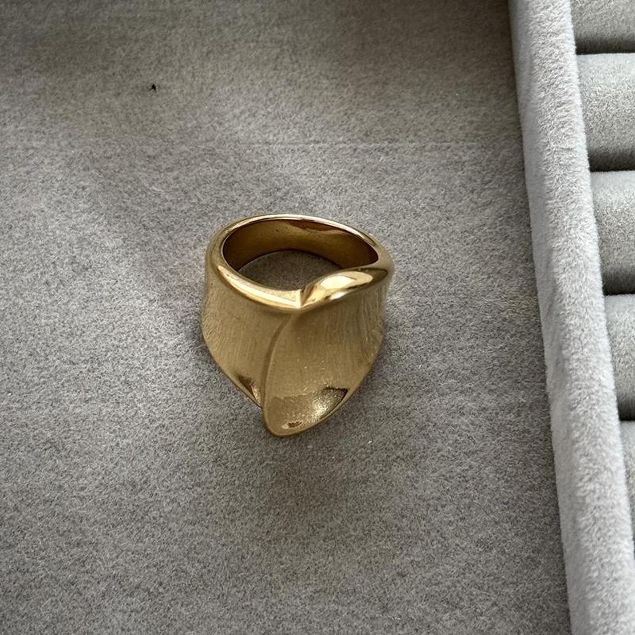 Chunky thick big ring [Brand new / Never worn] 18K... - Depop