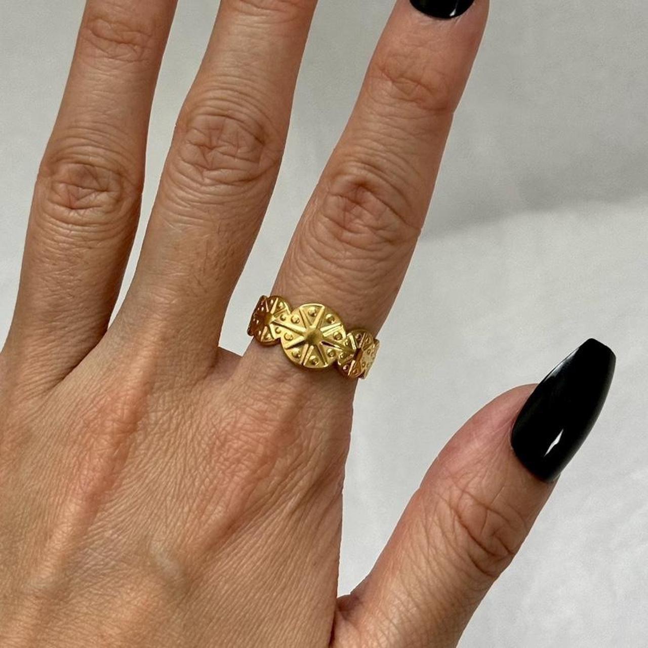 Chunky sun retro ring [Brand new / Never worn] **... - Depop