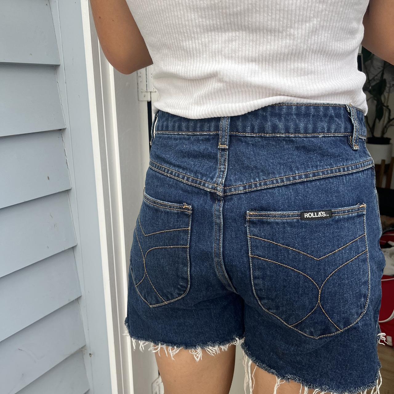 rollas worn a handful of times button up mid... - Depop