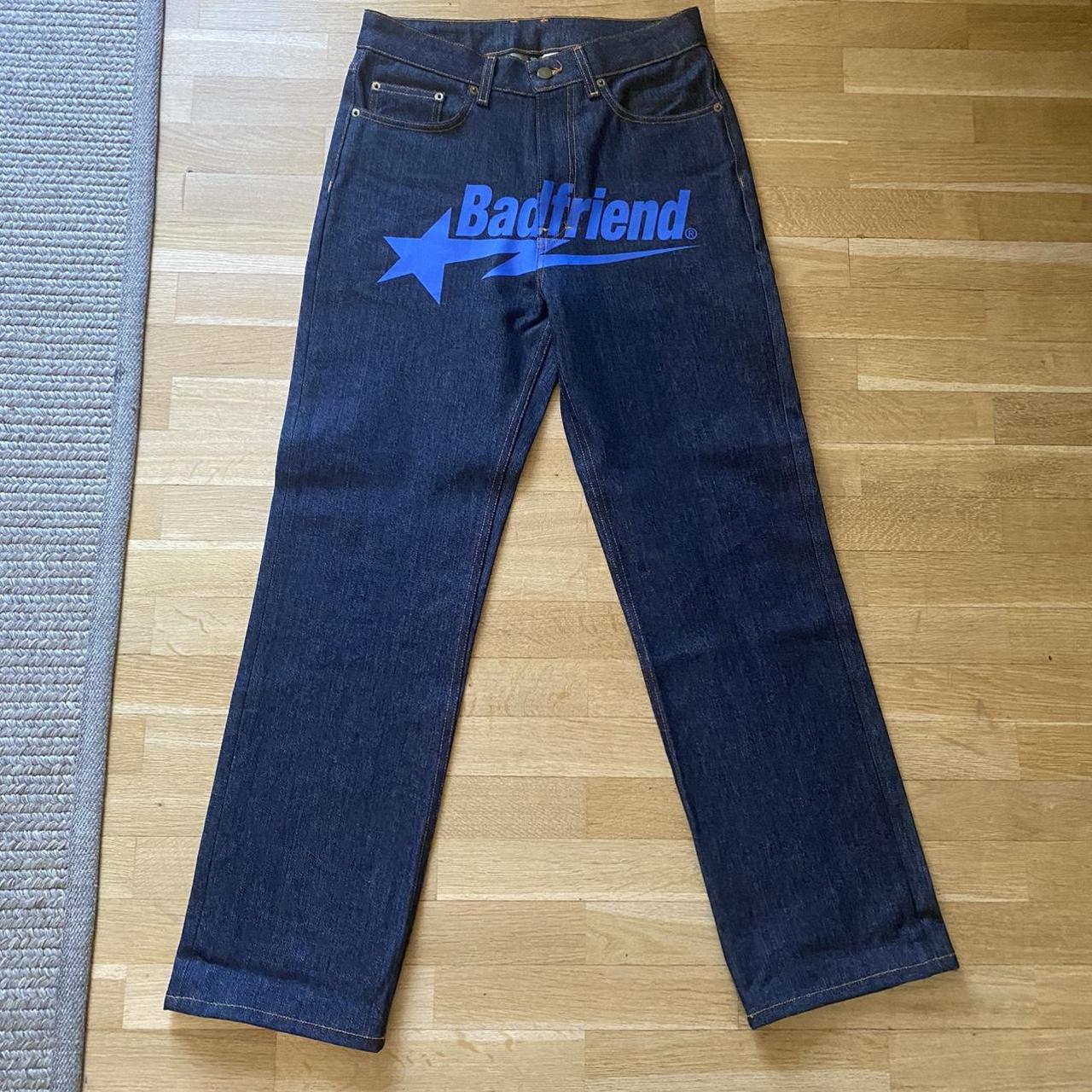 Badfriend Jeans Blue/indigo Deadstock, only tried... - Depop