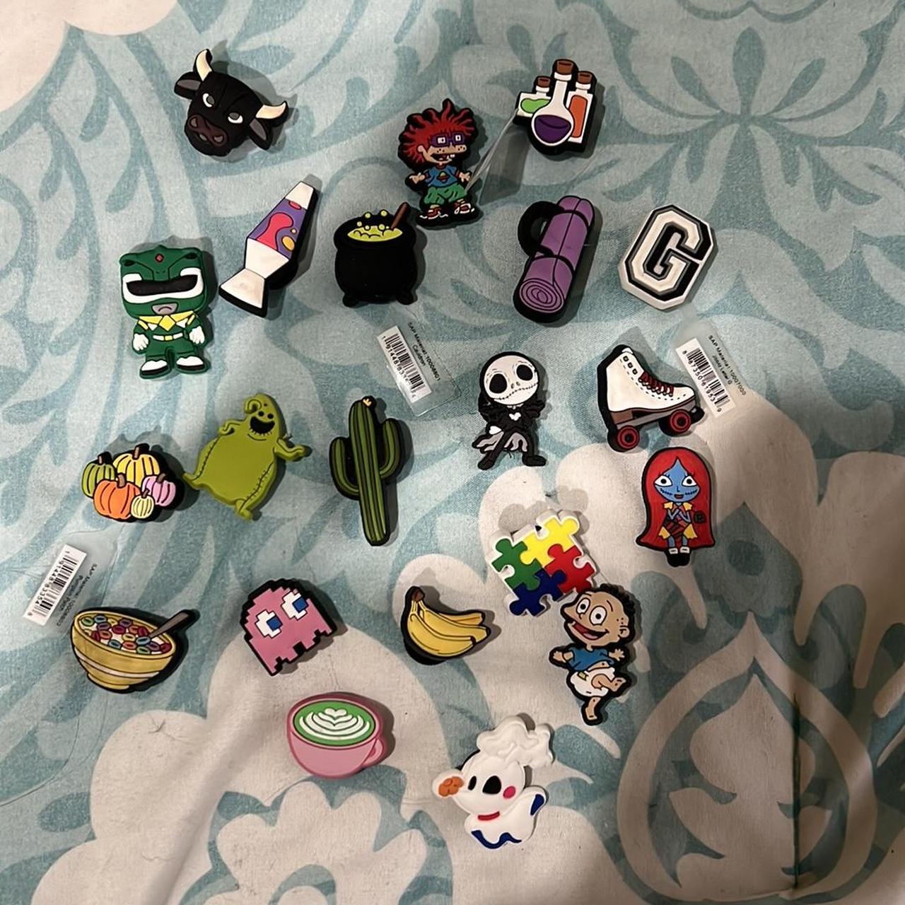 crocs charms; all new except the banana, G, bowl of... - Depop