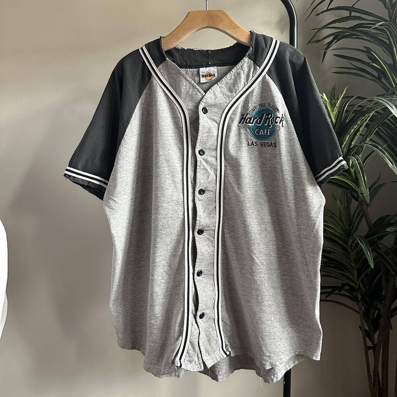 90s Hard Rock Cafe Faded Baseball Short Sleeve... - Depop